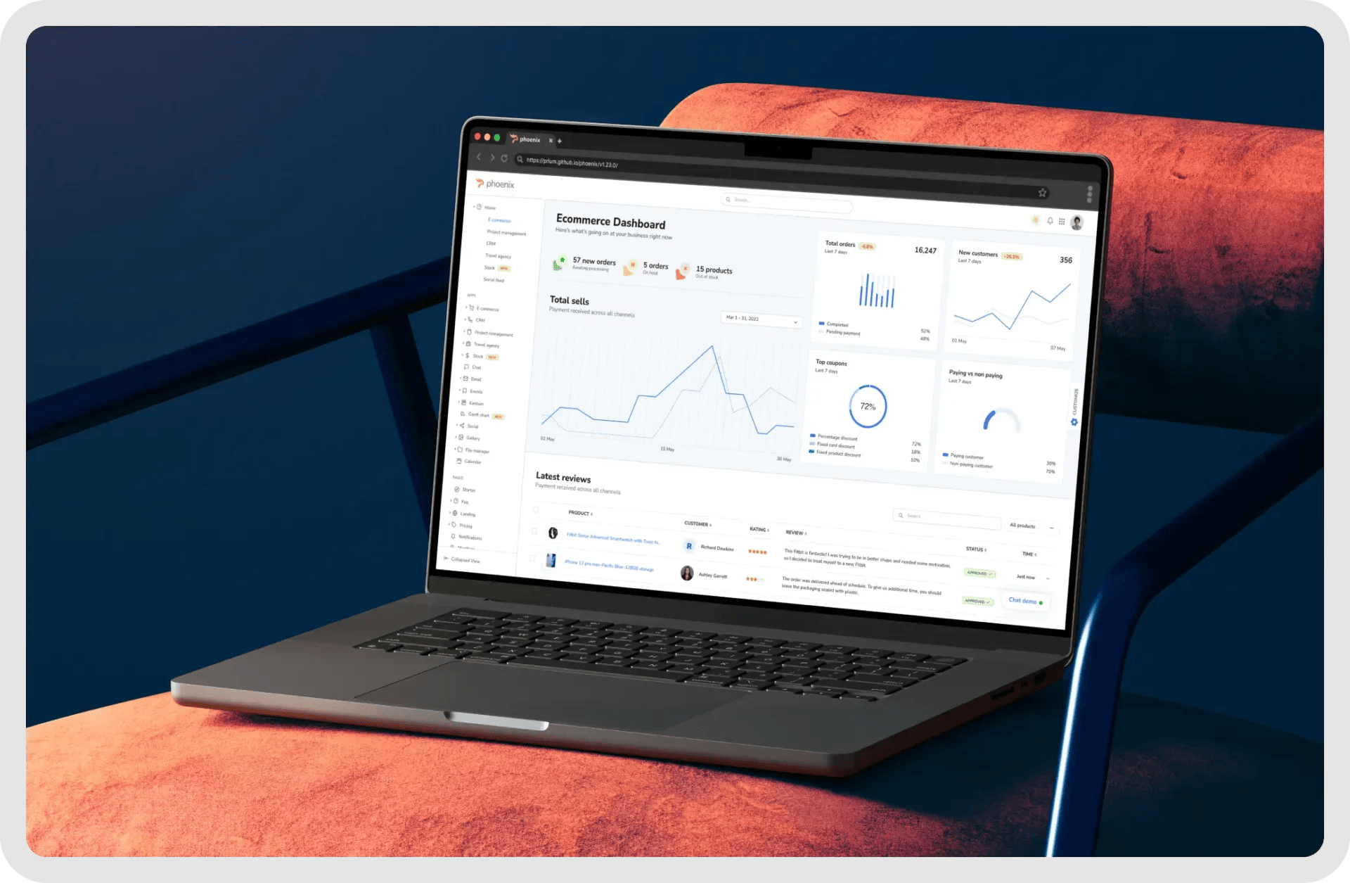Phoenix - Admin Dashboard and WebApp Template | Technext